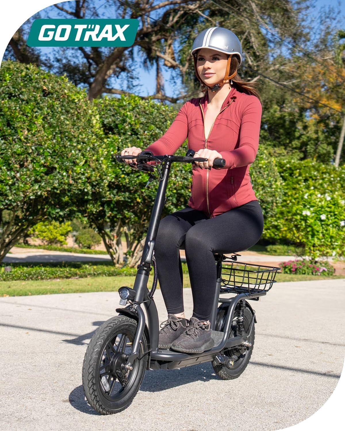 Gotrax Flex electric scooter With Seat Commuter E-Scooter – Kiwi eRide